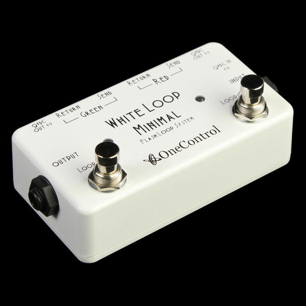 One Control White Loop 2-Loop True Bypass Looper Effect Pedal | The Music Zoo