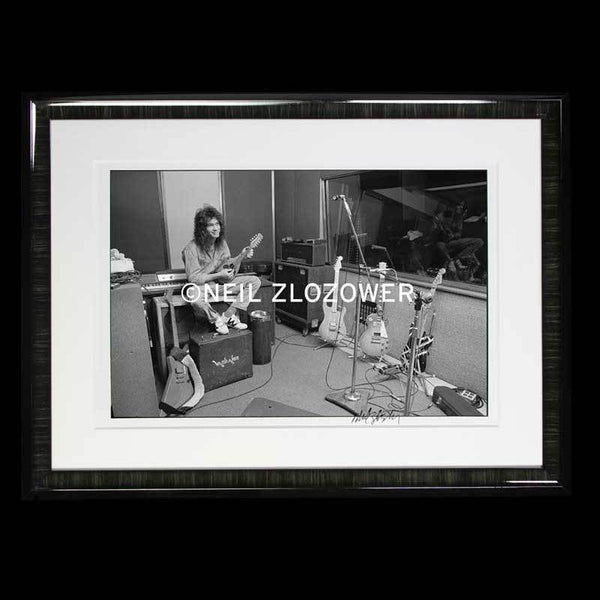 Eddie Van Halen Mandolin Custom Framed Photo By Neil Zlozower 20 x 24 ...