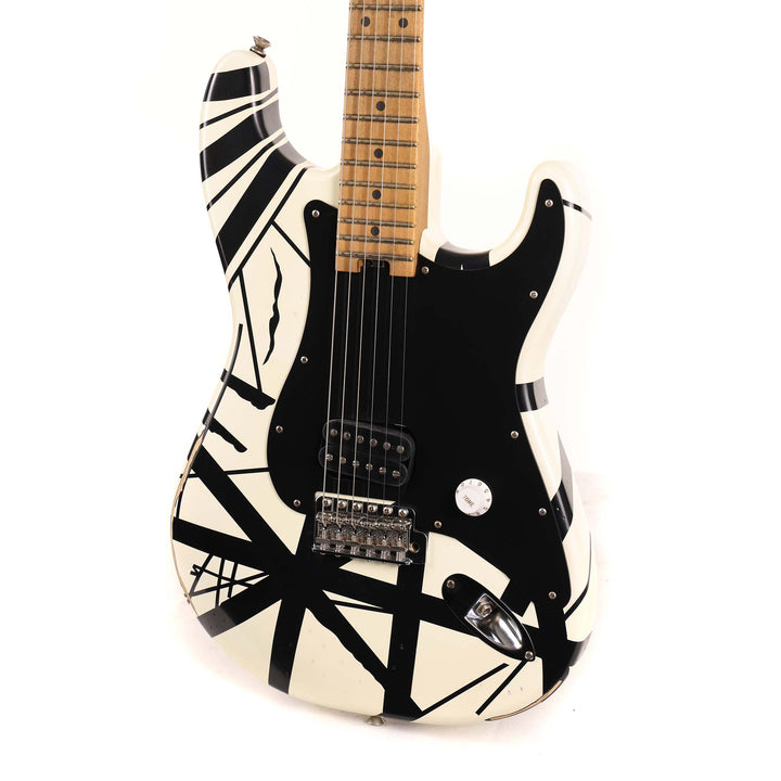 EVH Striped Series '78 Eruption White with Black Stripes Relic 2022 ...