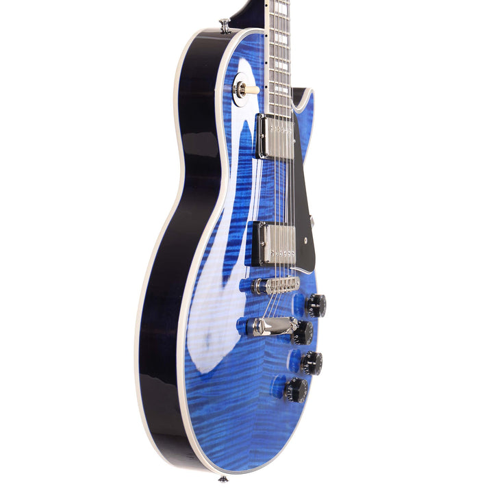 Gibson Custom Shop Les Paul Custom Figured Trans Blue Gloss 2023 | The ...