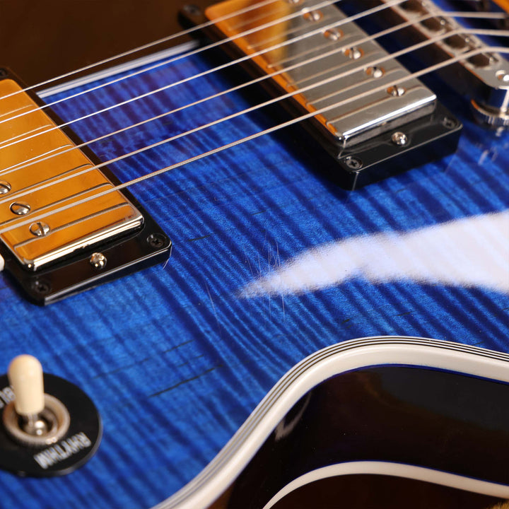 Gibson Custom Shop Les Paul Custom Figured Trans Blue Gloss 2023 | The ...