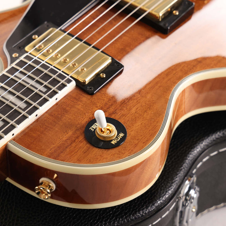 Epiphone Les Paul Custom Koa Top Natural 2021 | The Music Zoo