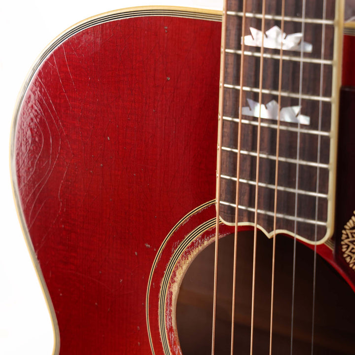 Gibson Jimmy Page 1964 SJ-200 Collector's Edition Acoustic Cherry Tea | The Music Zoo