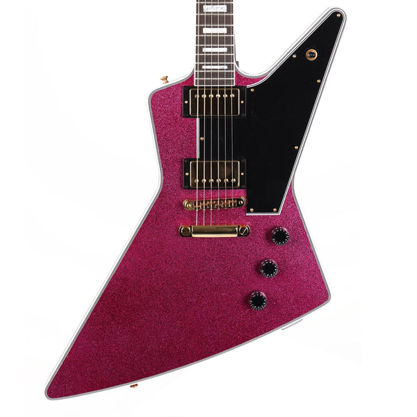 Gibson Custom Shop Explorer Custom Made 2 Measure Pink Sparkle | The Music Zoo