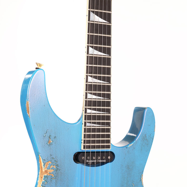 Jackson Custom Shop SL2H-V Nitro Aged Robins Egg Blue | The Music Zoo
