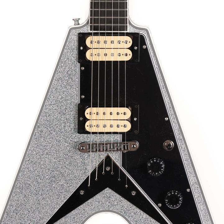 Gibson Custom Shop Flying V Custom Made 2 Measure Glacier Blue Sparkle ...