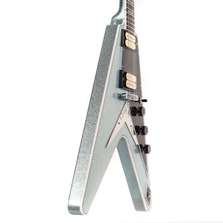 Gibson Custom Shop Flying V Custom Made 2 Measure Glacier Blue Sparkle ...