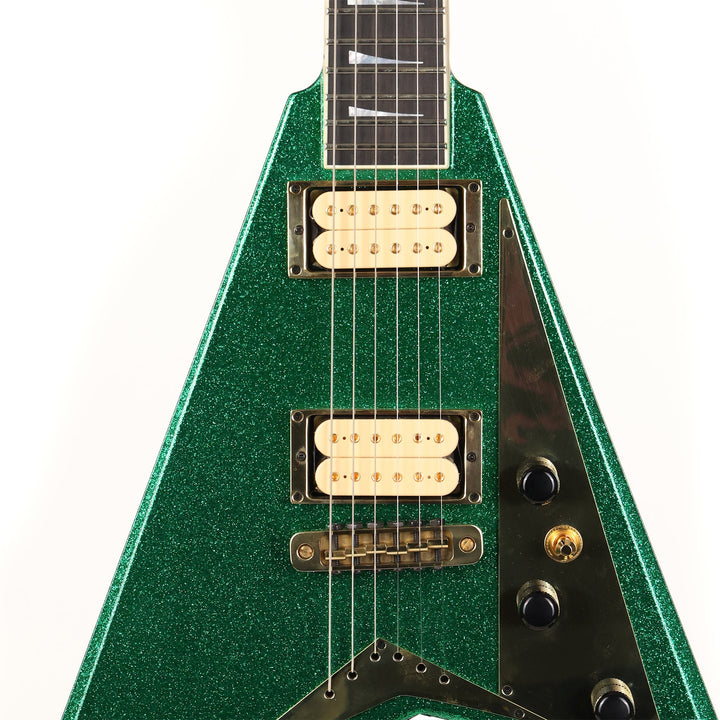 Jackson Custom Shop Rhoads RR-VS Fixed Bridge Green Sparkle | The Music Zoo