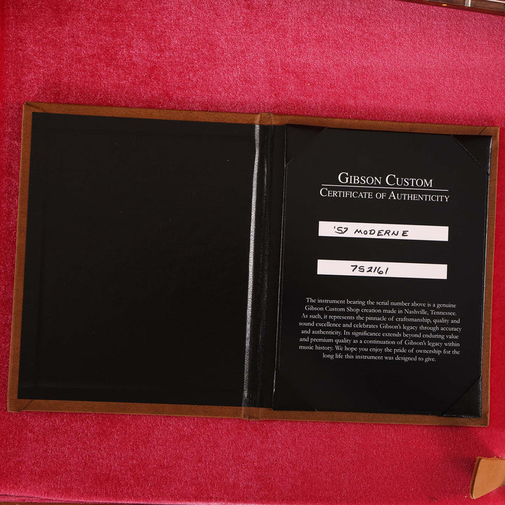 Gibson Custom Shop 1957 Mahogany Moderne Reissue VOS Antique Natural ...