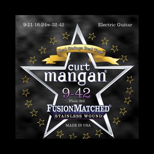 Curt Mangan Fusion Matched Stainless Wound Electric Strings (9-42 ...