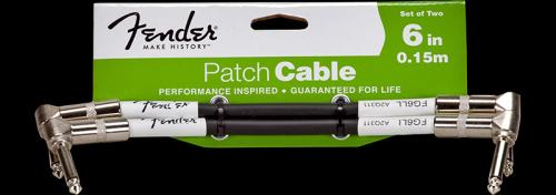 Fender Patch Cable Two Pack (Black) | The Music Zoo