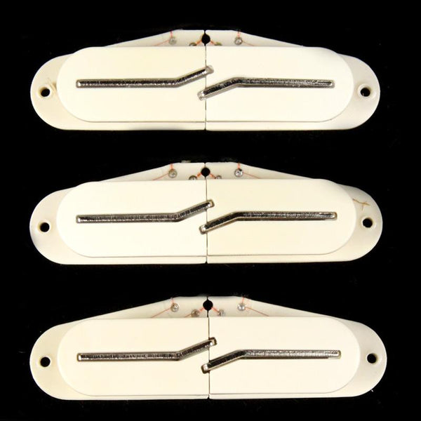 Lindy Fralin Split Blade Electric Guitar Pickup Set White Covers | The ...
