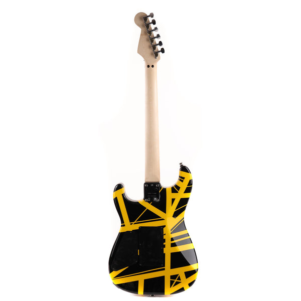 EVH Striped Series Black with Yellow Stripes Used | The Music Zoo