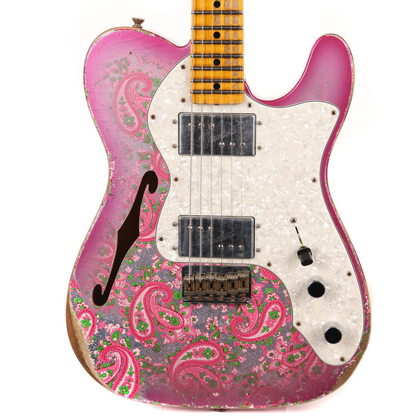 Fender Custom Shop '72 Tele Thinline Heavy Relic Pink Paisley Limited ...