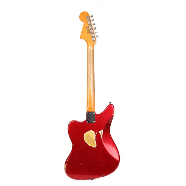 1965 Fender Jaguar Candy Apple Red with Matching Headstock | The Music Zoo