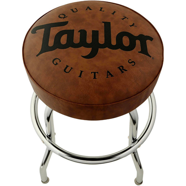Taylor 24 Inch Logo Brown Bar Stool Open-Box | The Music Zoo