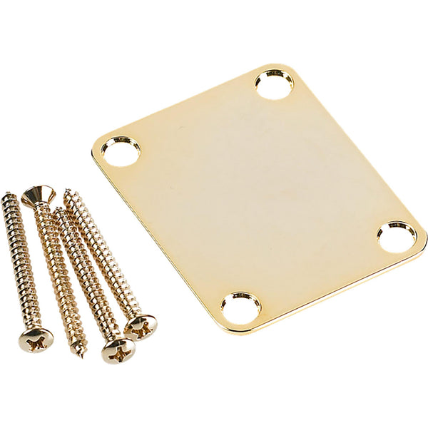 Fender Vintage-Style Guitar Neck Plate (Gold) | The Music Zoo