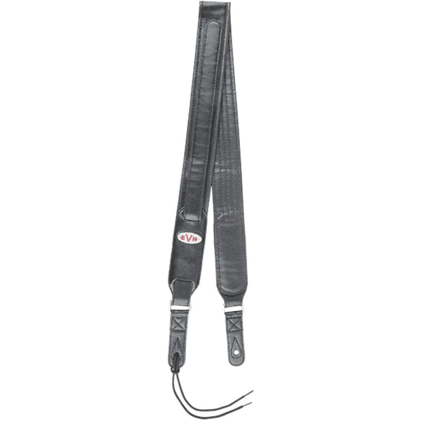 EVH Eddie Van Halen Leather Guitar Strap 42" Inch Black | The Music Zoo