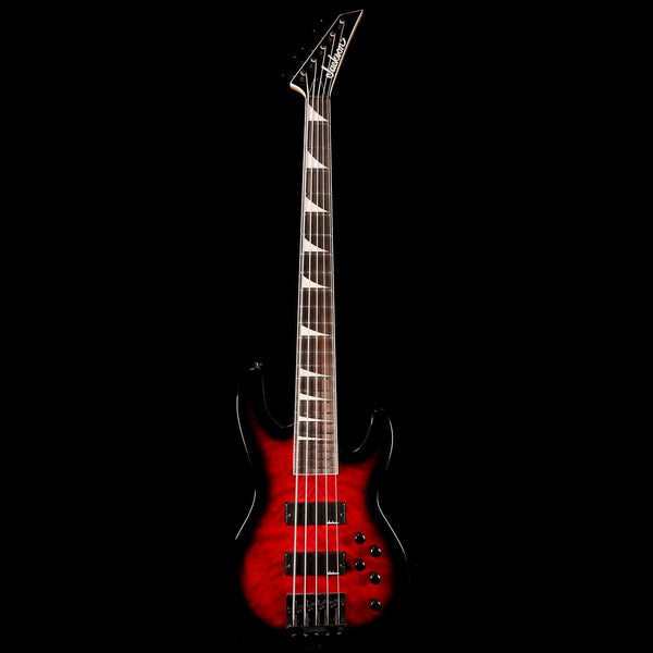 Jackson JS3VQ Concert 5-String Bass Transparent Red Burst | The Music Zoo