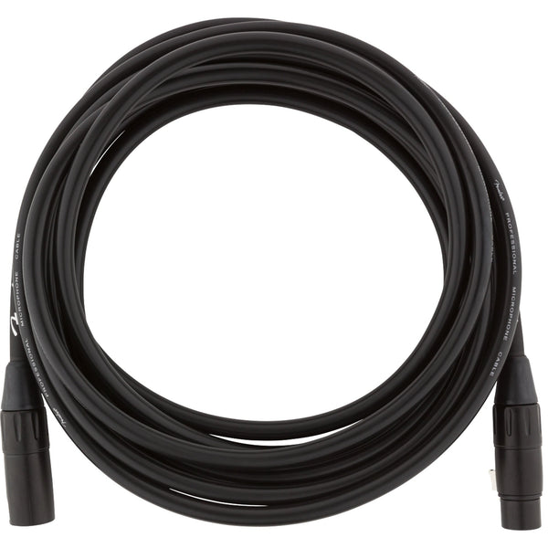 Fender Professional Series Microphone Cable 15' Black | The Music Zoo