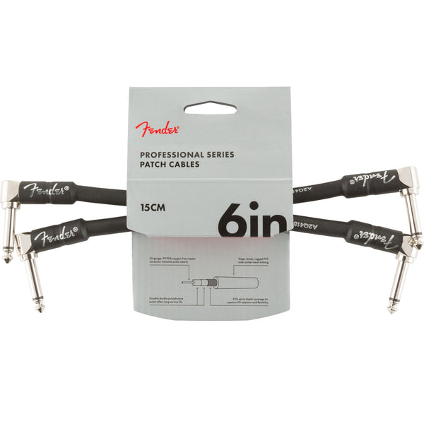 Fender Professional Series 6 Inch Patch Cable 2-Pack | The Music Zoo