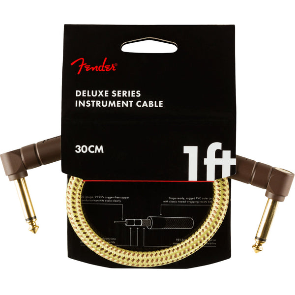 Fender Deluxe Series 1 Foot Patch Cable Tweed | The Music Zoo