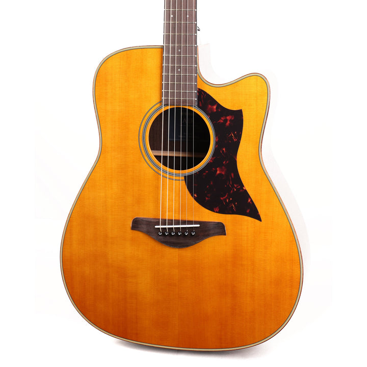 Yamaha A1R Dreadnought Cutaway Acoustic-Electric Vintage Natural | The Music Zoo