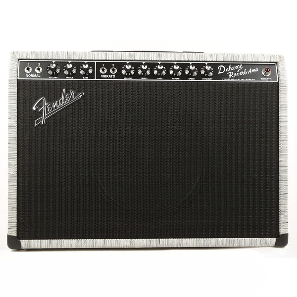Fender '65 Deluxe Reverb FSR Chilewich Chalk | The Music Zoo