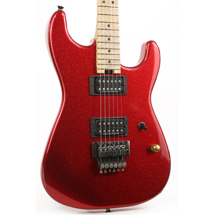 Charvel Custom Shop San Dimas Red Sparkle Relic | The Music Zoo