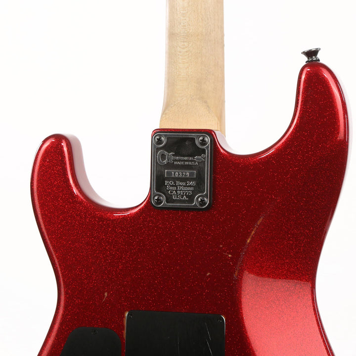 Charvel Custom Shop San Dimas Red Sparkle Relic | The Music Zoo