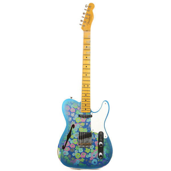 Fender Custom Shop Double Esquire Thinline Custom Relic Blue Floral 20 ...