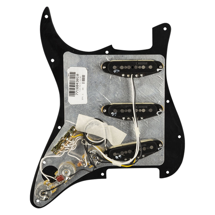 Fender Pre-Wired Strat 3-Ply Black Pickguard Vintage Noiseless Single ...