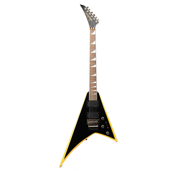 Jackson X Series Rhoads RRX24 Black with Neon Yellow Bevels | The Music Zoo