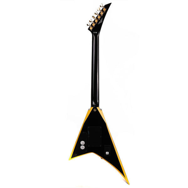 Jackson X Series Rhoads RRX24 Black with Neon Yellow Bevels | The Music Zoo