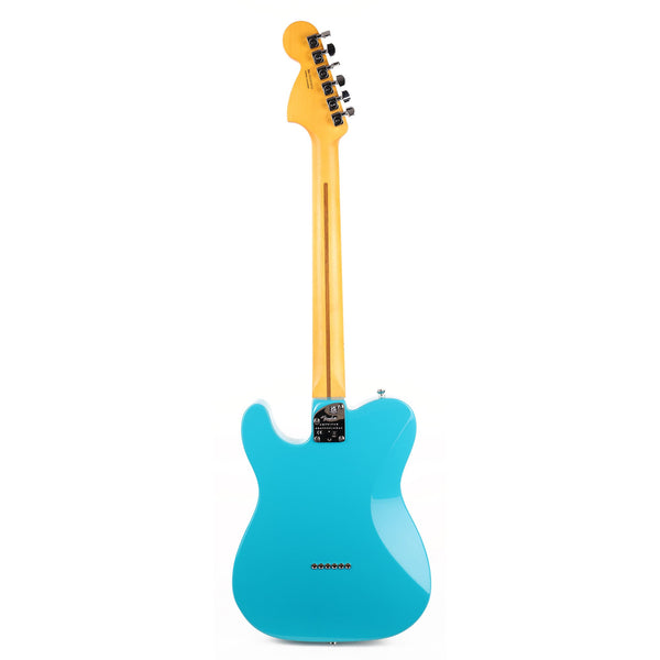 Fender American Pro II Telecaster Deluxe Miami Blue Used | The Music Zoo