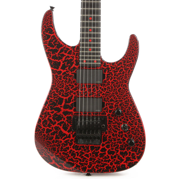 Charvel Custom Shop Dinky Black and Red Crackle 2016 | The Music Zoo