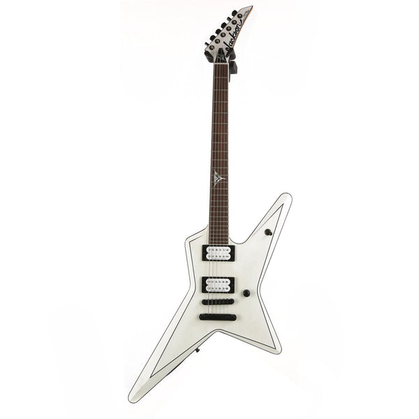 Jackson USA Signature Gus G. Star Satin White with Black Pinstripes ...