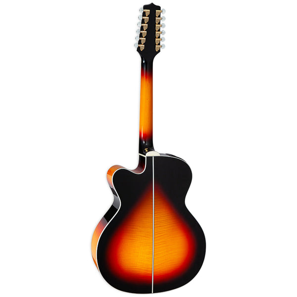 Takamine GJ72CE-12 BSB 12-String Jumbo Acoustic-Electric Brown Sunburs ...