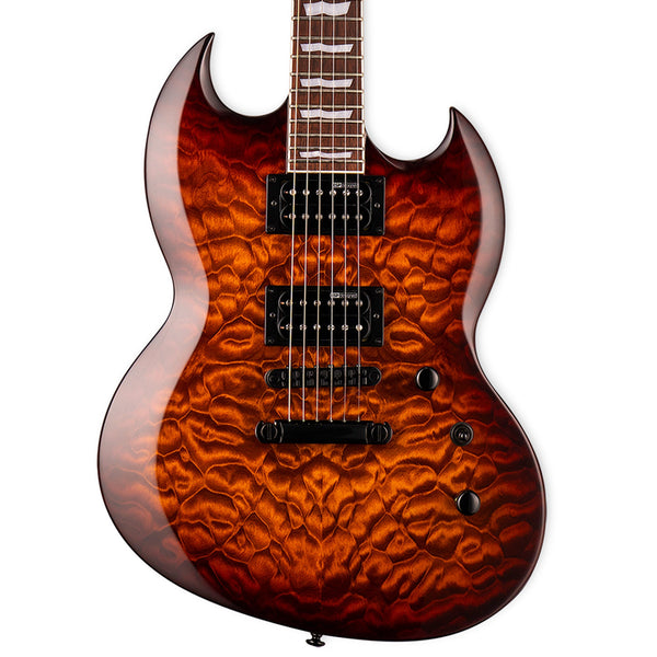 ESP LTD Viper-256 Dark Brown Sunburst | The Music Zoo