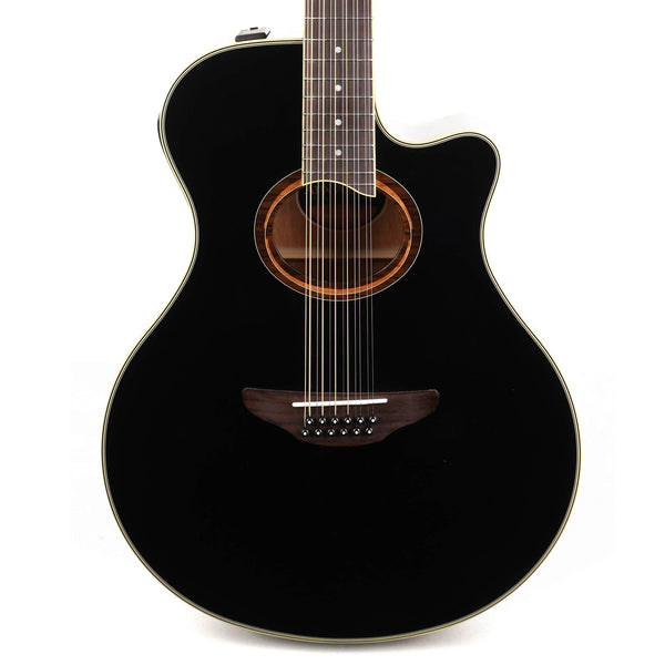 Yamaha APX700II−12 Acoustic-Electric Black | The Music Zoo