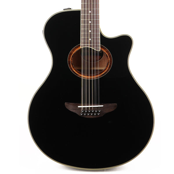 Yamaha APX700II−12 Acoustic-Electric Black | The Music Zoo