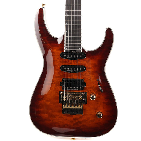Jackson Pro Plus Series Soloist SLA3Q Amber Tiger Eye Used | The Music Zoo