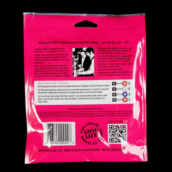 Rotosound RB45 Roto Bass Strings (45-105) | The Music Zoo
